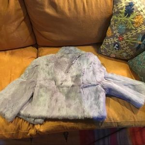 Jackets & Coats | Incredible Light Purple Crop Rabbit Fur Jacket | Poshmark
